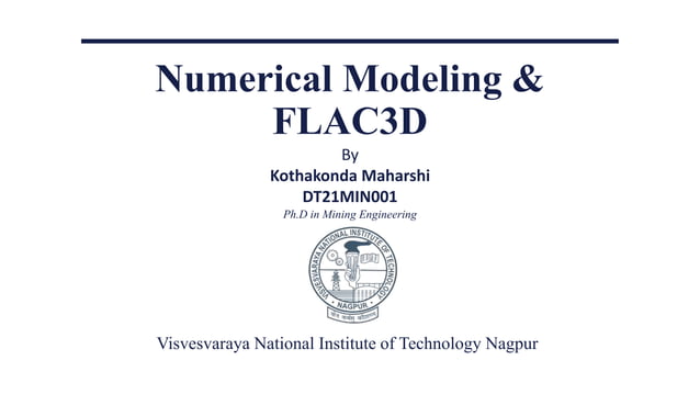 Numerical Modeling And Flac3d Introductionpptx
