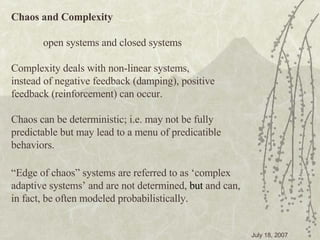 Knowledge complex Systems, decisions, uncertaintly risk | PPT