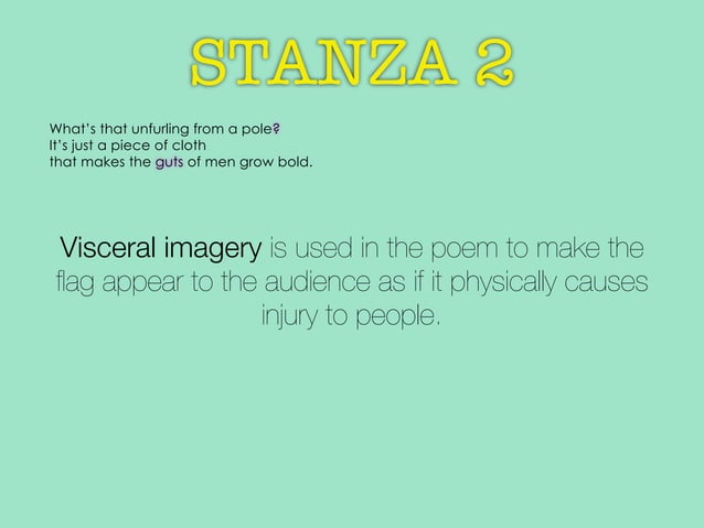 John Agard - Flag: GCSE AQA Conflict Cluster Poem Analysis | PDF ...