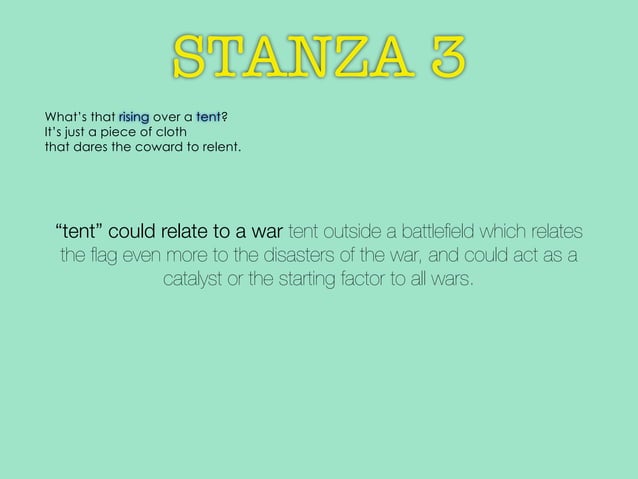 John Agard - Flag: GCSE AQA Conflict Cluster Poem Analysis | PDF ...