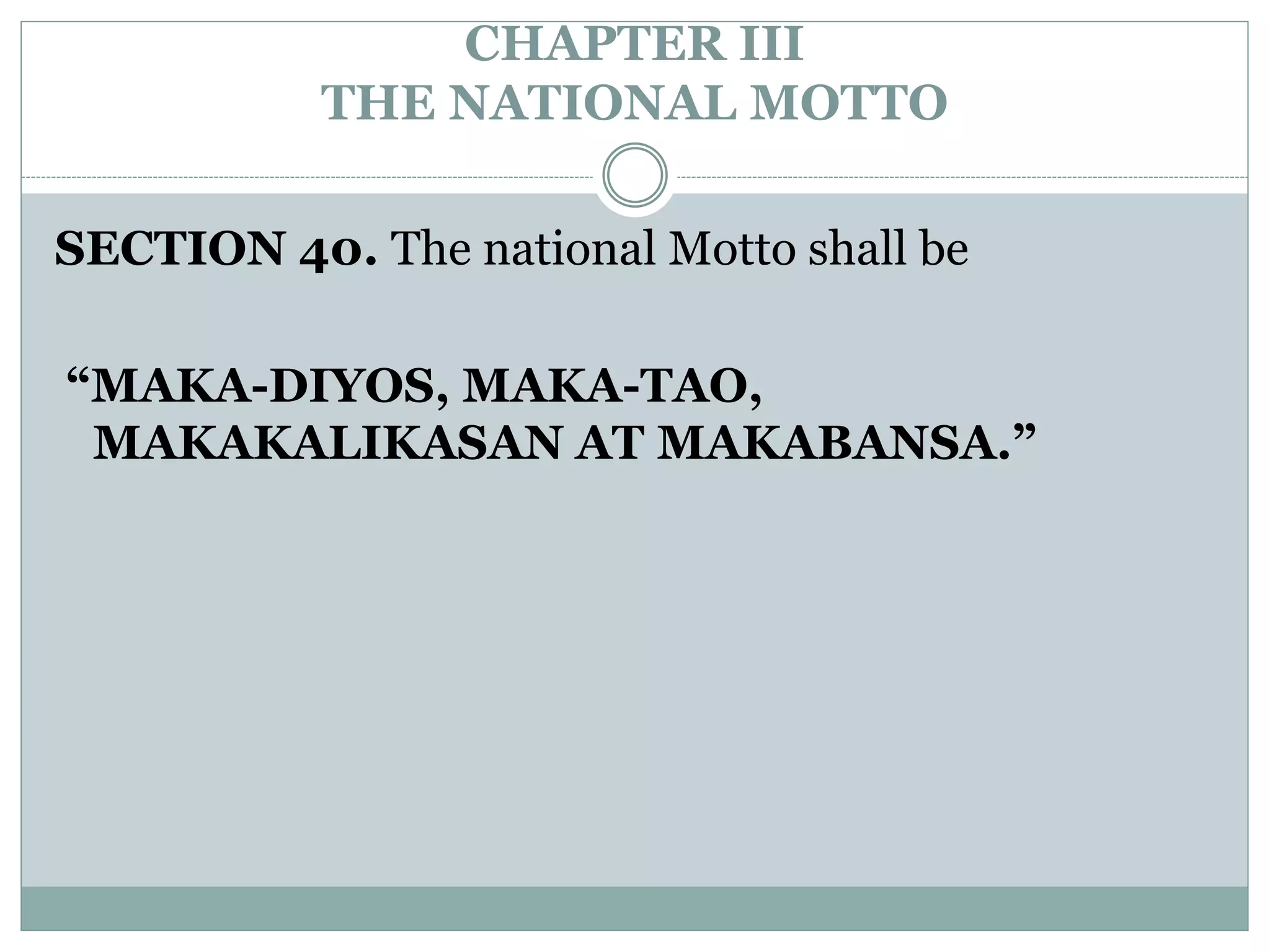 Flag and the heraldic code of the philippines | PPTX