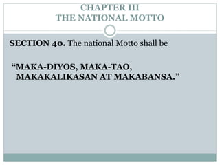 Flag and the heraldic code of the philippines | PPTX