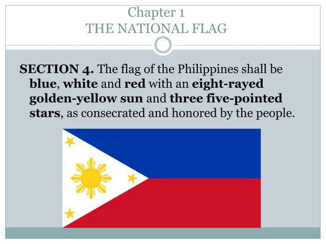 Flag and the heraldic code of the philippines | PPTX