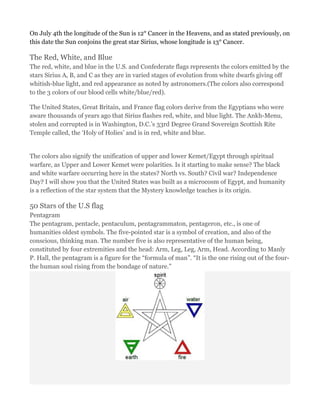 The Esoteric Symbolism of the Confederate Flag | PDF