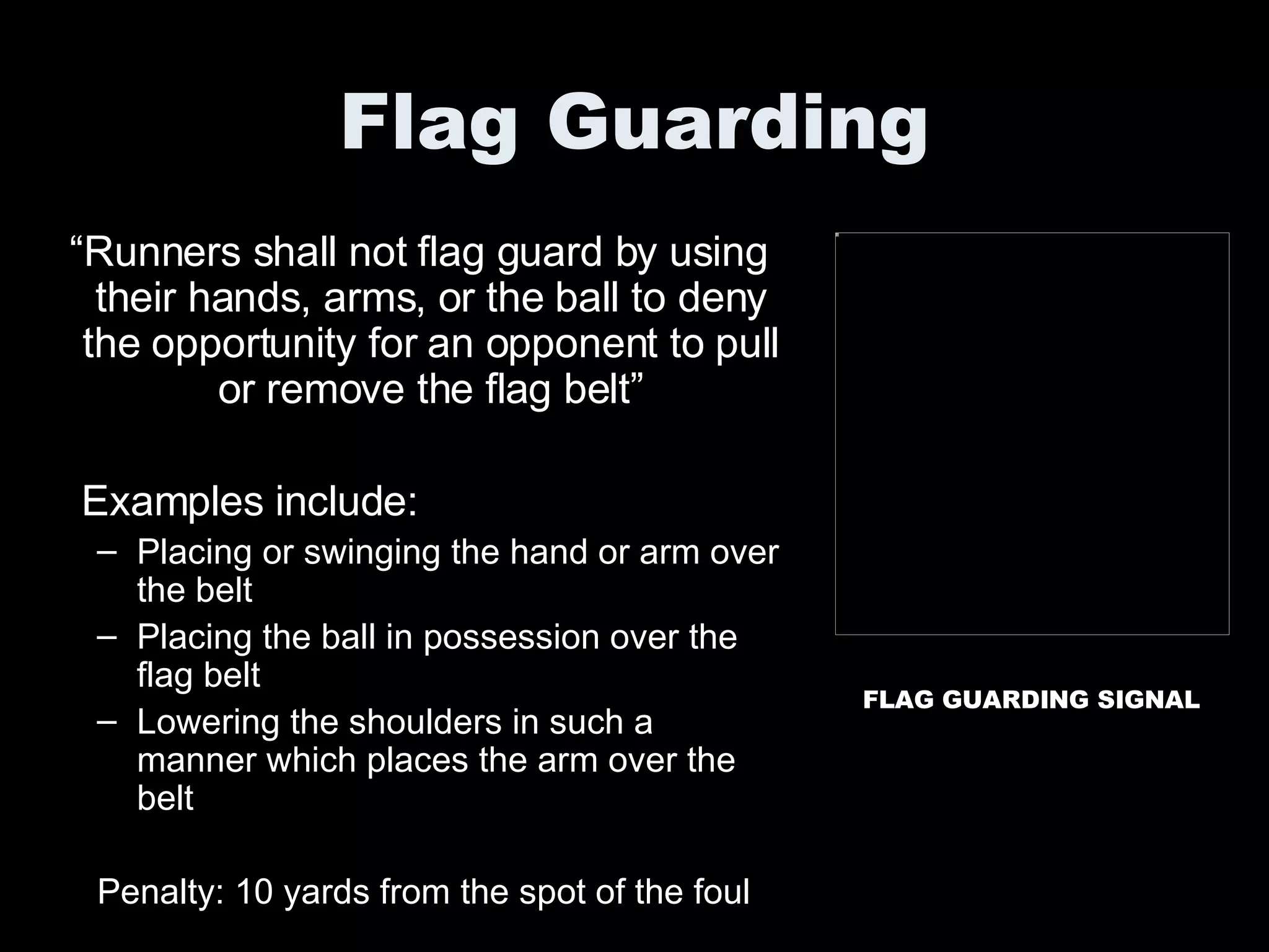Flag Guarding | PPT | American Football | Sports