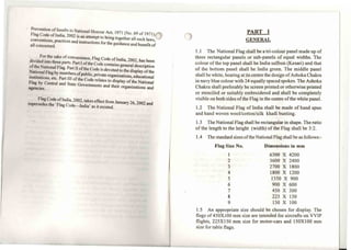 Flag Code of India, 2002 | PDF