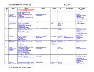 Flag administration contact list | DOC