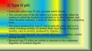 Flagella, fimbriae, pili and capsule | PPTX