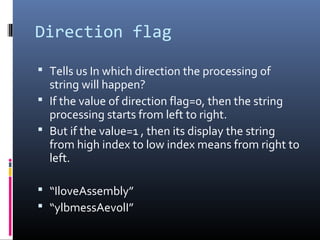 Flag registers (assembly language) with types and examples | PPT