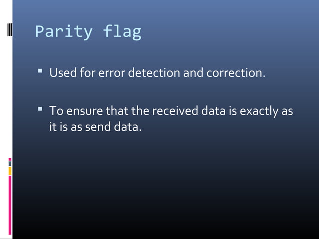 Flag registers (assembly language) with types and examples