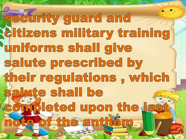 Flag heraldic act of the Philippines RA 8491 | PPTX