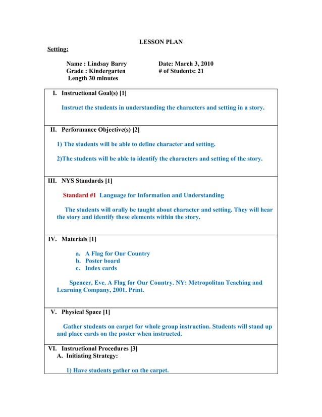 Flag Lesson Plan | DOC | Education
