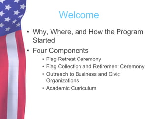 American Flag Protocol Initiative: Educating Children & Their ...