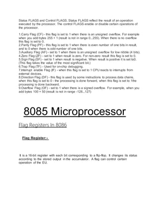 Flag register 8086 assignment | DOCX