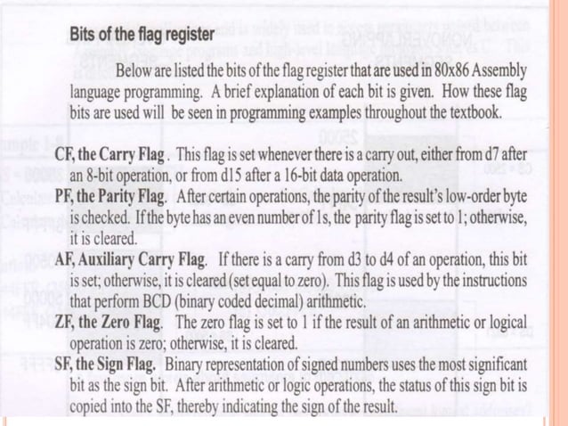 Flag register and add instruction | PPT
