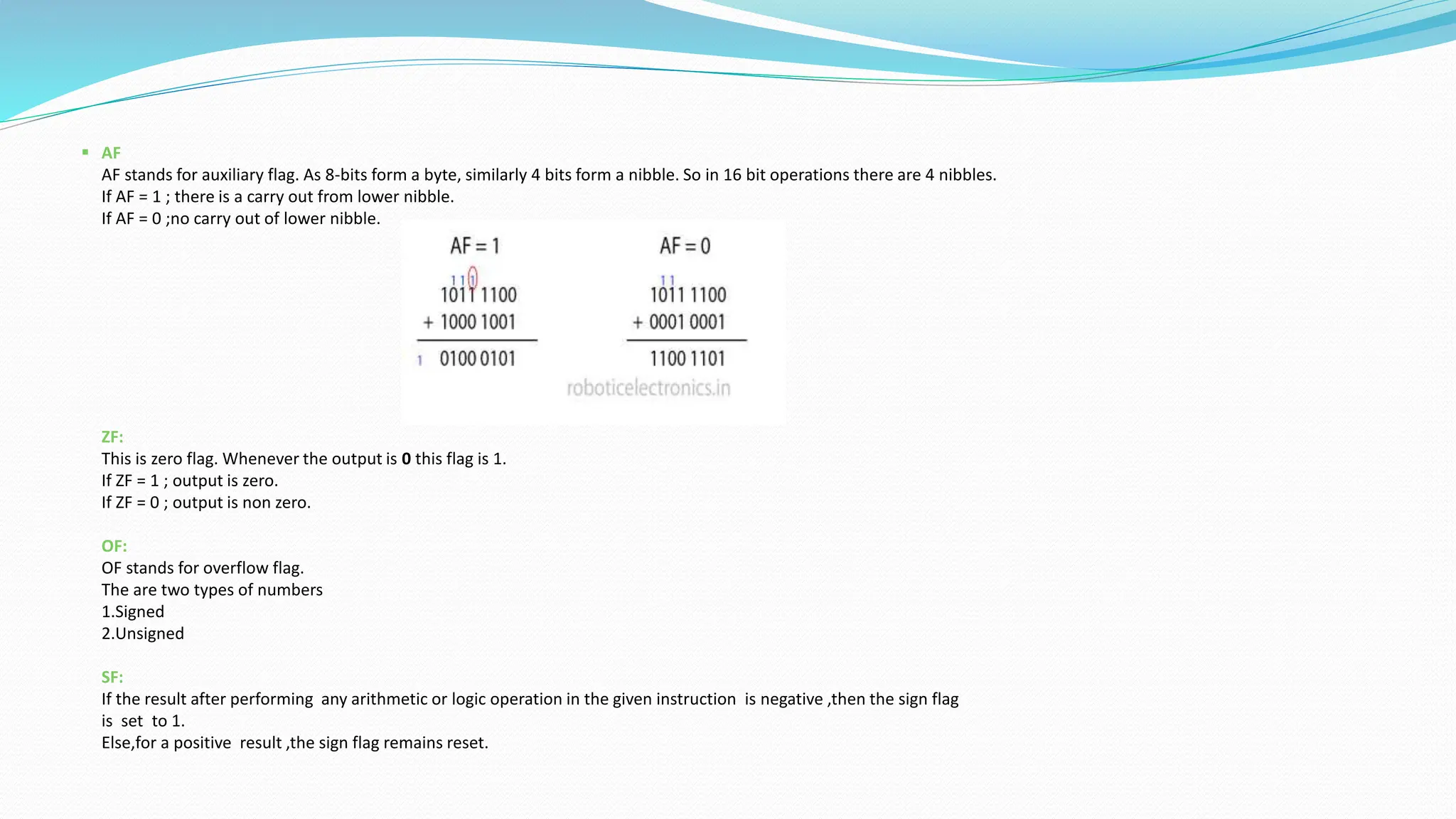 Flag Register in 8086.pptx with the notenot | PPTX