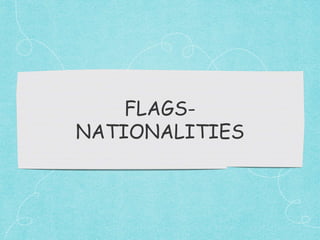 Flags nationalities | PPT