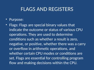 FLAGS AND REGISTERS.pptx CS5 IMP.pptx .. | PPT