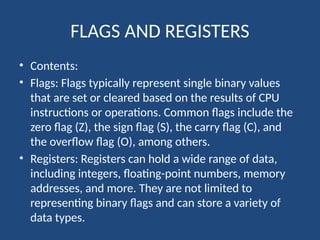 FLAGS AND REGISTERS.pptx CS5 IMP.pptx .. | PPT