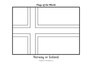 Norwegian Flag Coloring Pages