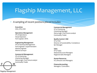 Flagship management llc 2013 | PPTX