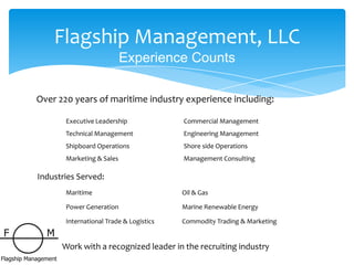 Flagship management llc 2013 | PPTX