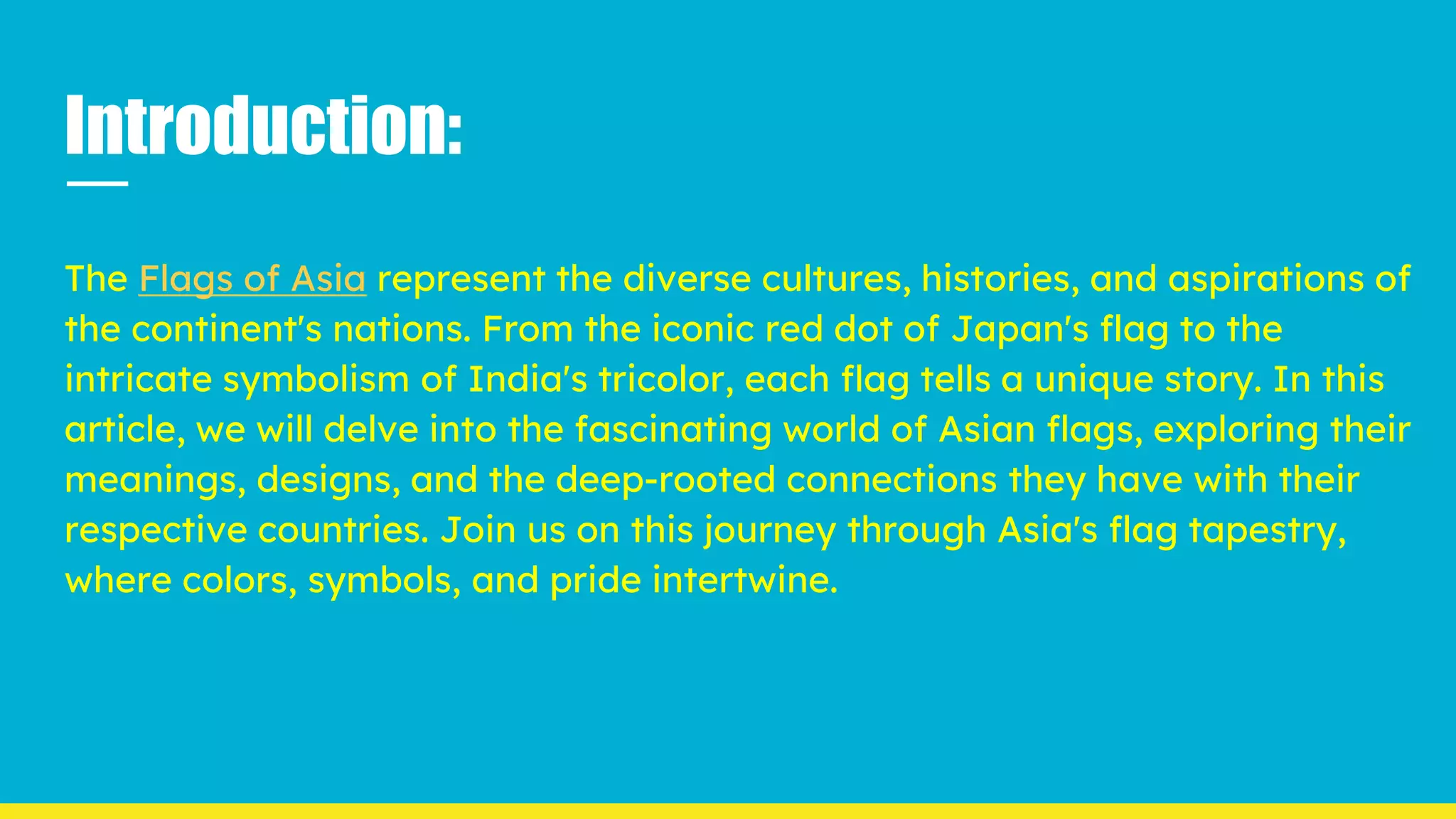 Flags of Asia | PPTX