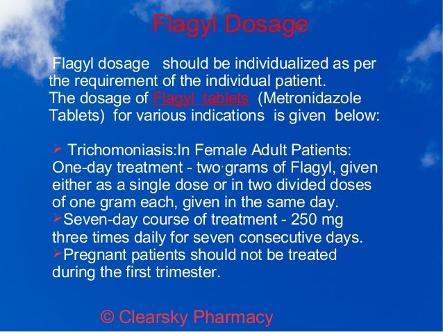 Flagyl Metronidazole Tablets
