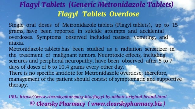 Flagyl Tablets (Generic Metronidazole Tablets) | PDF