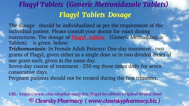 Flagyl Tablets (Generic Metronidazole Tablets) | PDF