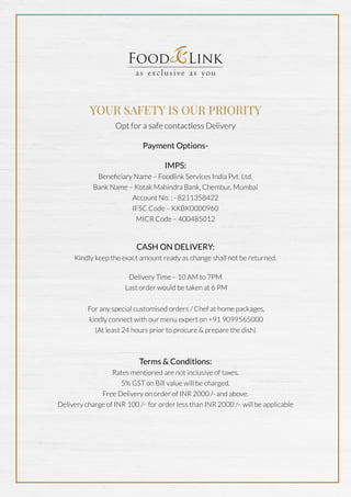 Foodlink Delivery- Ahmedabad | PDF