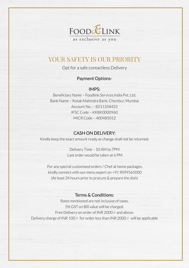 Foodlink Delivery- Ahmedabad | PDF | Cooking | Food & Drink