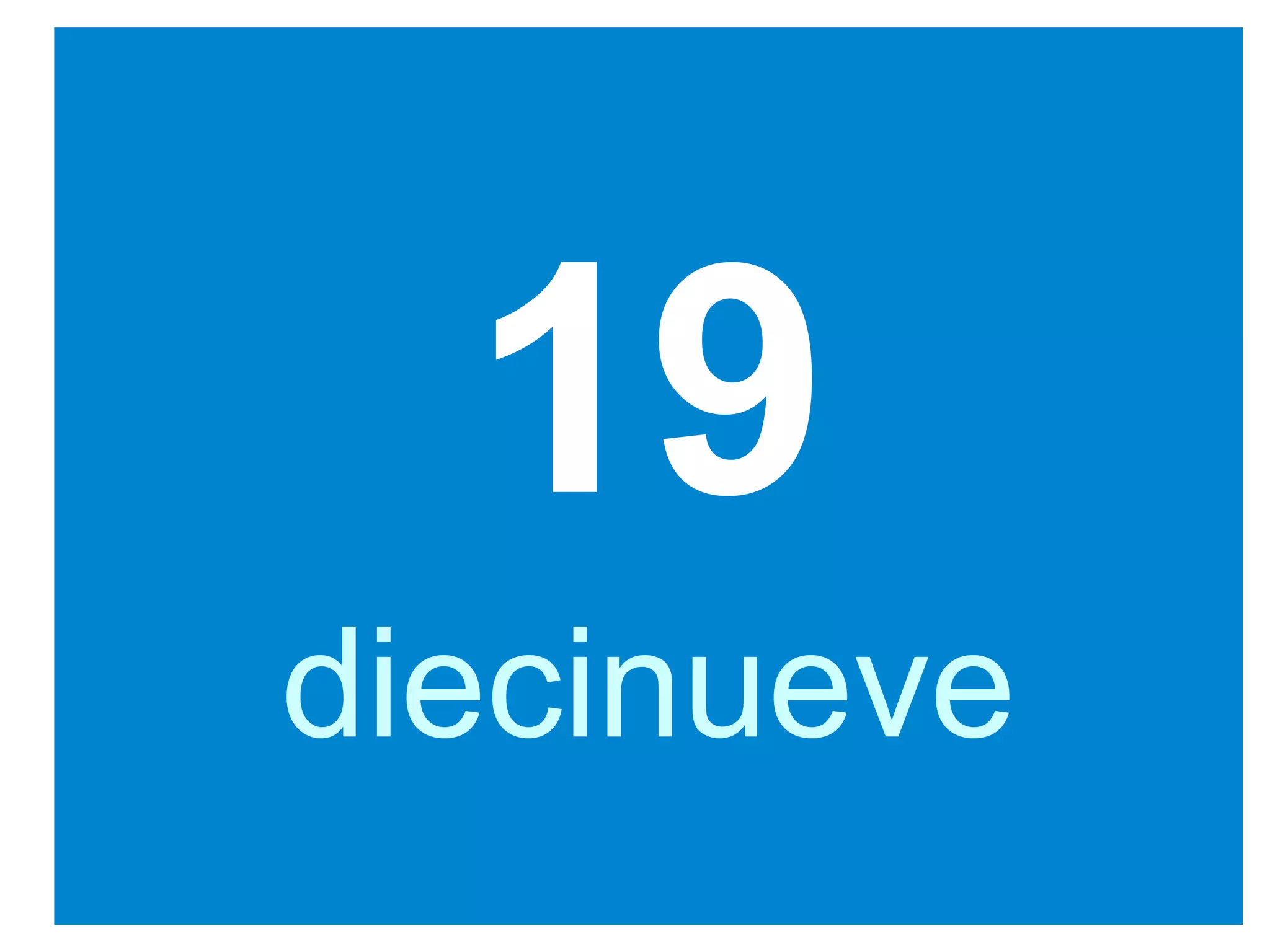 Tarjetas Flash Cards. Números 1 al 20 | PPT