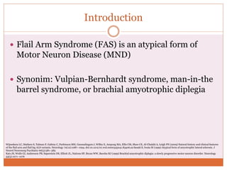Flail Arm Syndrome: An Atypical Variant of Motor Neuron Disease | PPT