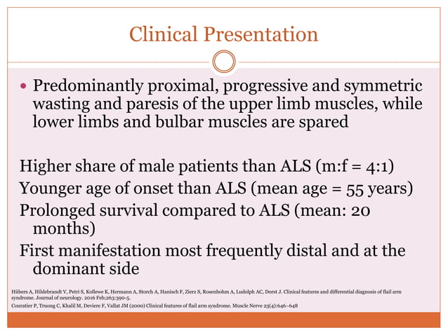 Flail Arm Syndrome: An Atypical Variant of Motor Neuron Disease | PPT