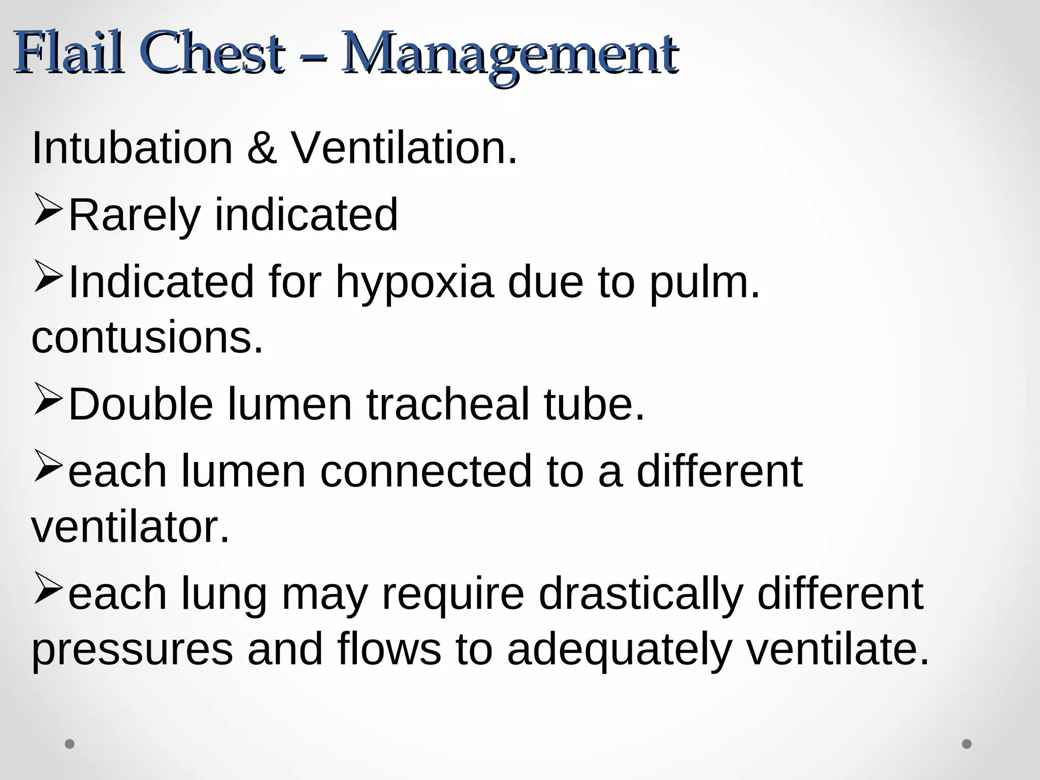 Flail chest | PPT
