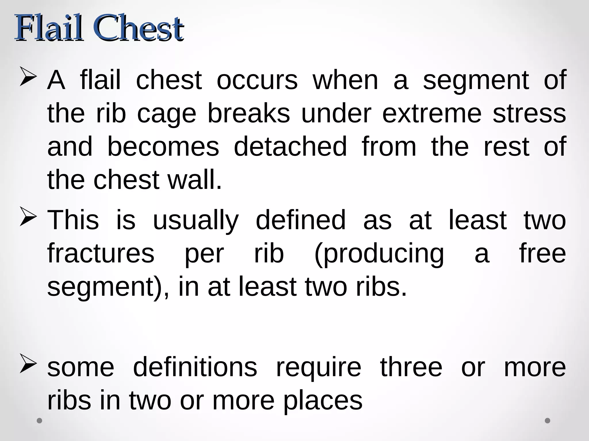 Flail chest | PPT