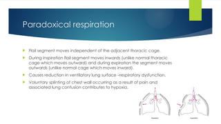 FLAIL CHEST.pptx surgery trauma , thoracic injury | PPT