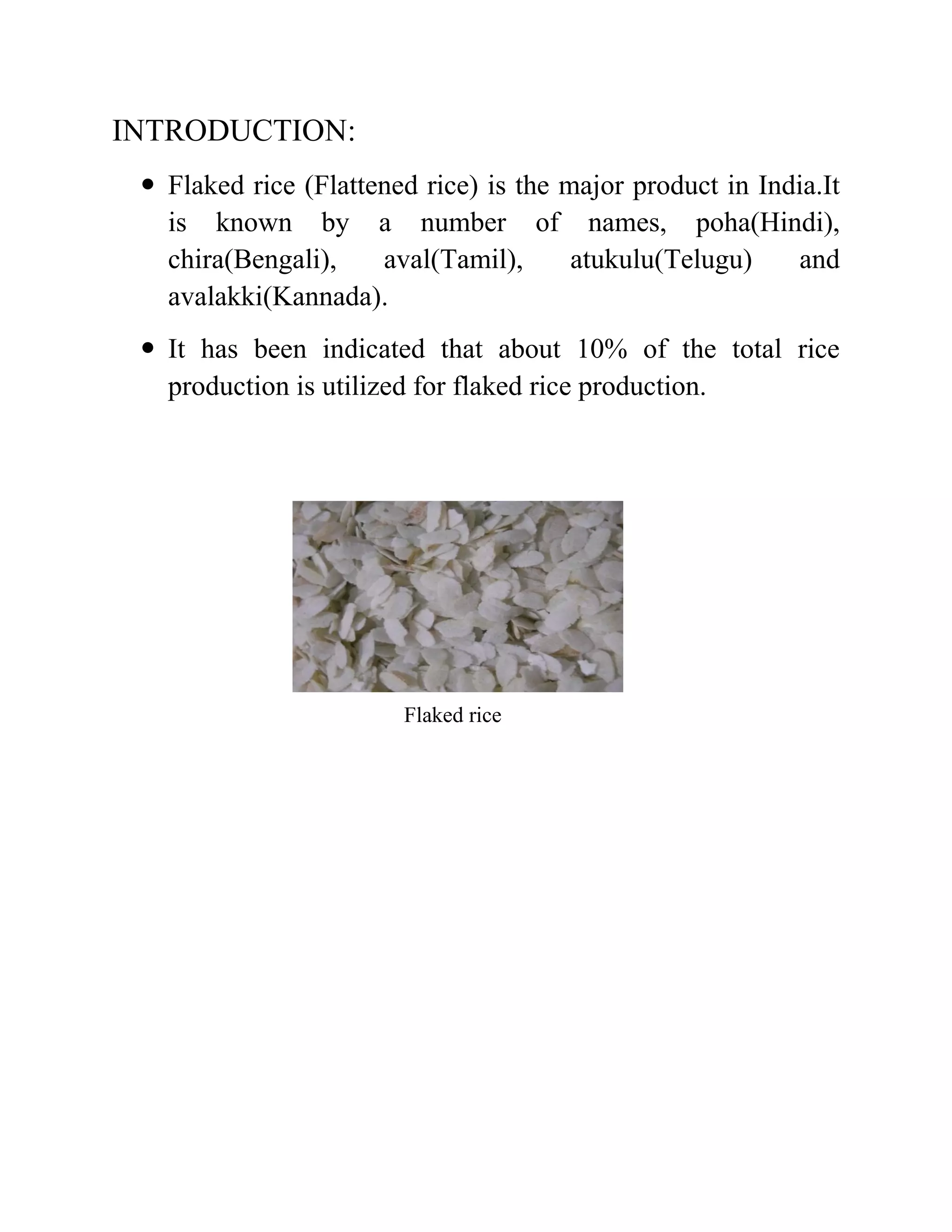 Flaked rice | PDF