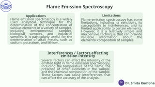 Flame Emission Spectroscopy: An In-Depth Overview | PPTX