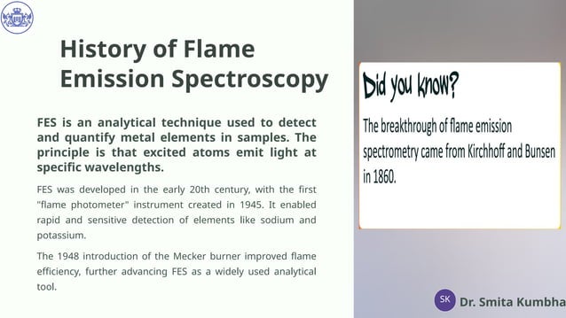 Flame Emission Spectroscopy: An In-Depth Overview | PPTX | Chemistry ...