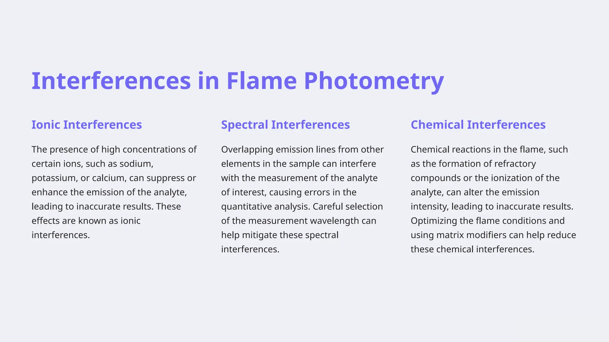 Flame Photometry Principle Instrumentation and Applications on Slide ...