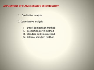 Flame emission spectroscopy | PPTX