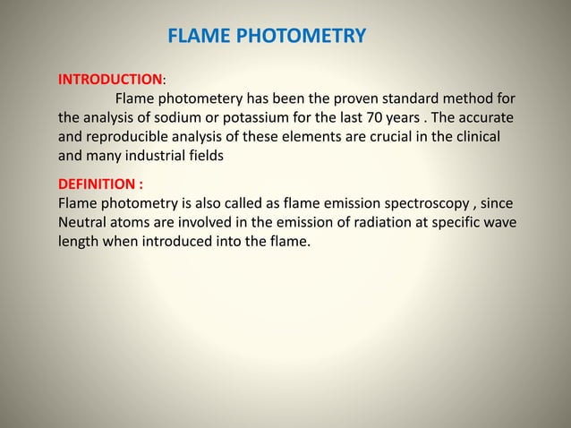 Flame emission spectroscopy | PPTX | Chemistry | Science