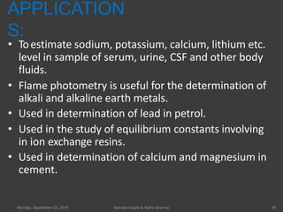 Flame emission spectroscopy | PPTX