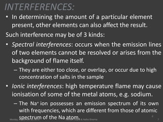 Flame emission spectroscopy | PPTX