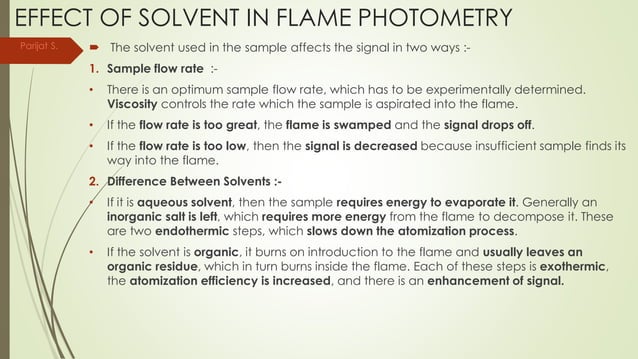 Flame emission spectroscopy (Flame Photometry) | PPT