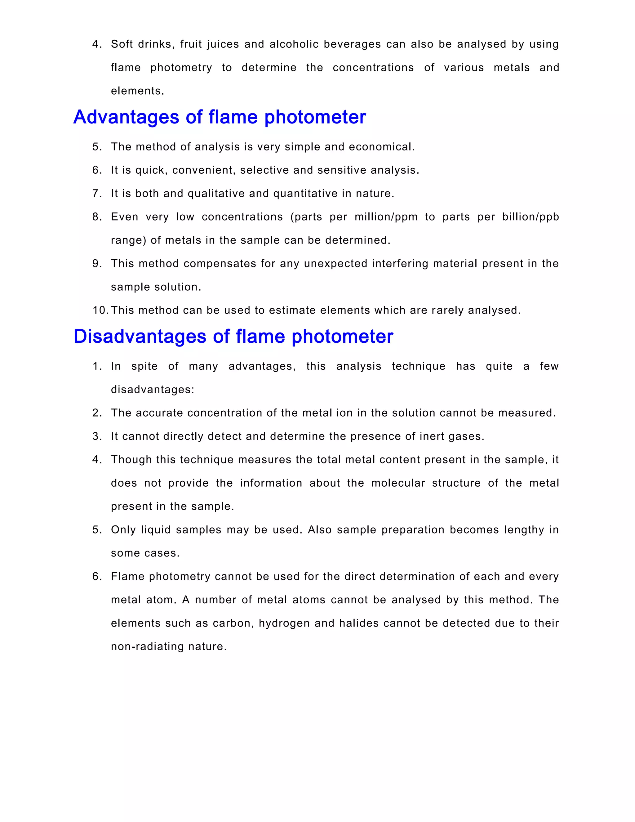 Flame emission spectroscopy | PDF