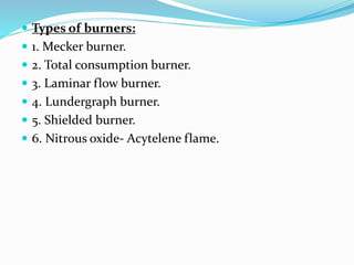 Flame emission spectroscopy and atomic absorption spectroscopy ppt | PPTX
