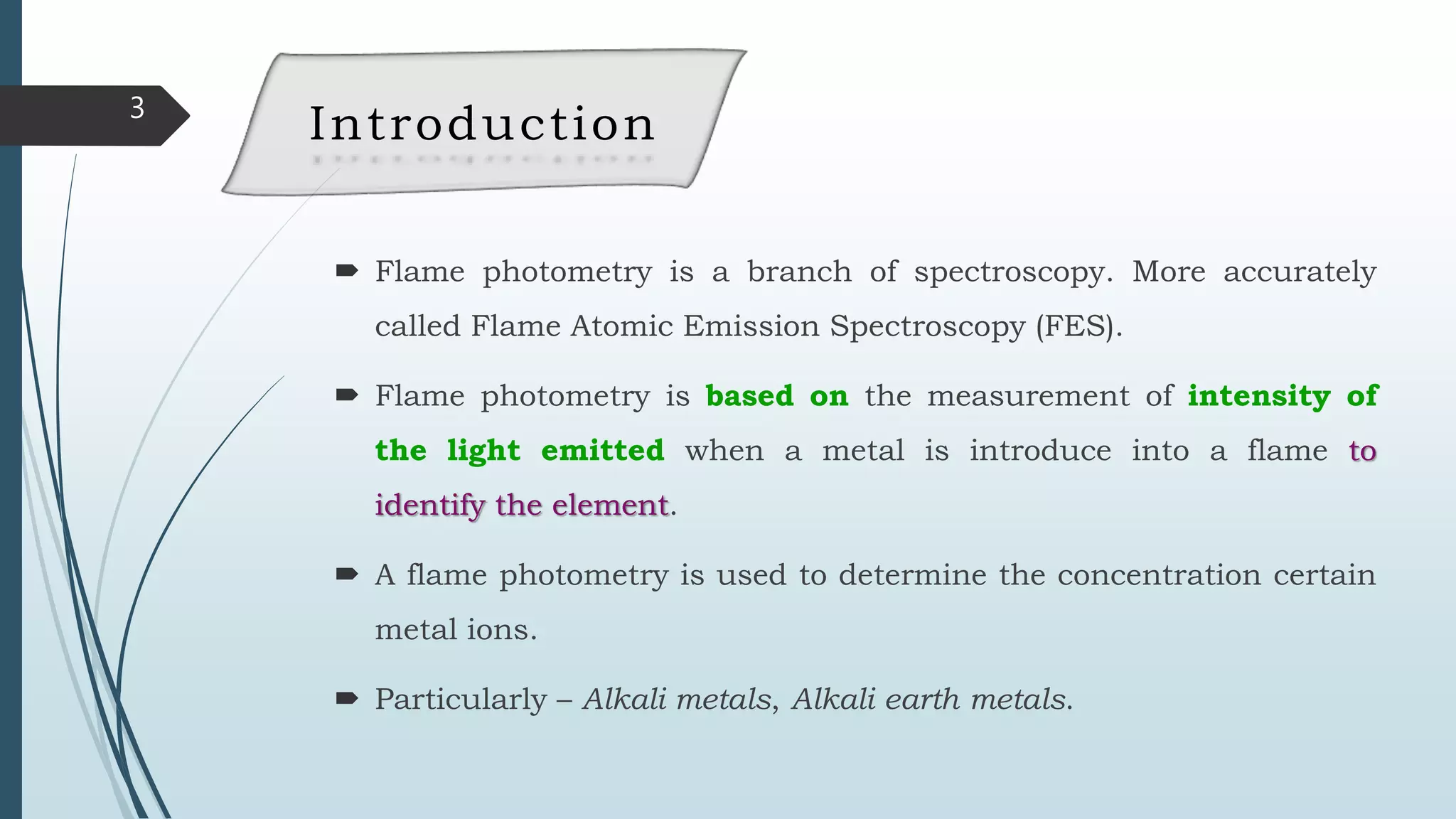 Flame Emission Spectroscopy (FES) Instrumentation | PPTX